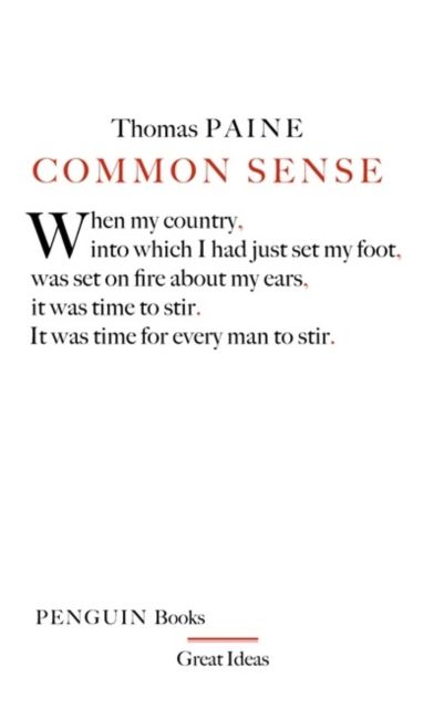 Common Sense By Thomas Paine Cover